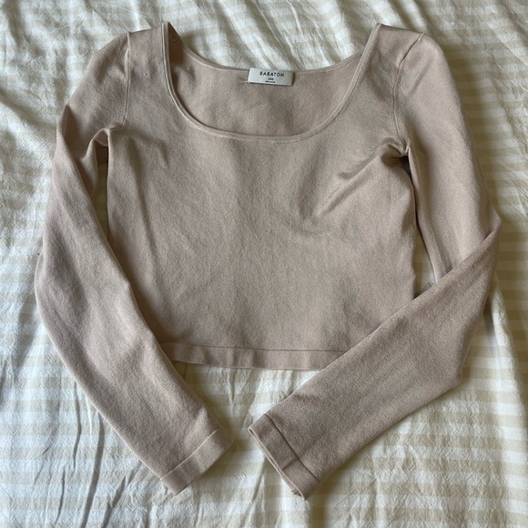 Aritzia | Tops | Aritzia Light Pink Long Sleeve | Poshmark